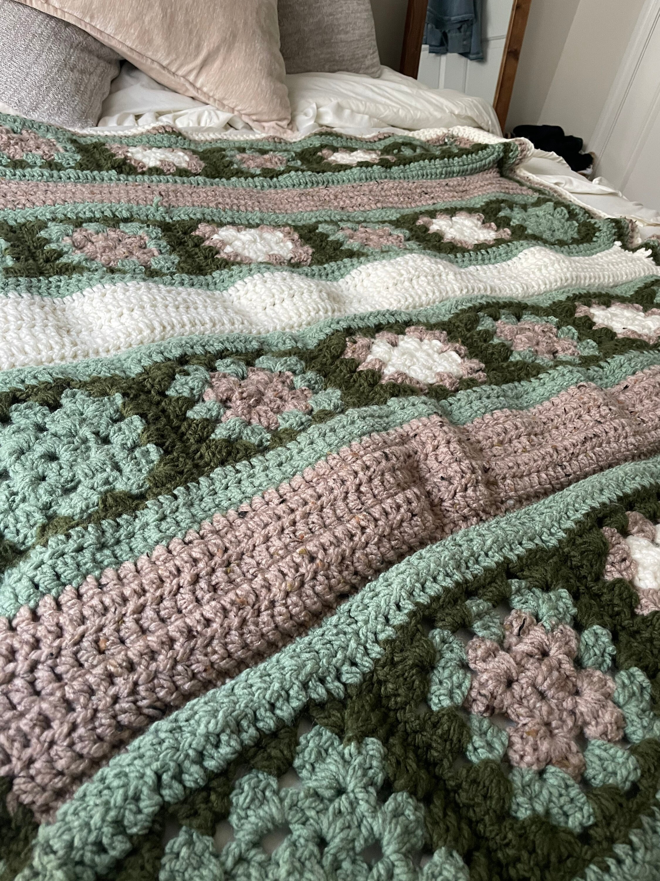 Queen Size Hand Crochet Blanket - Etsy