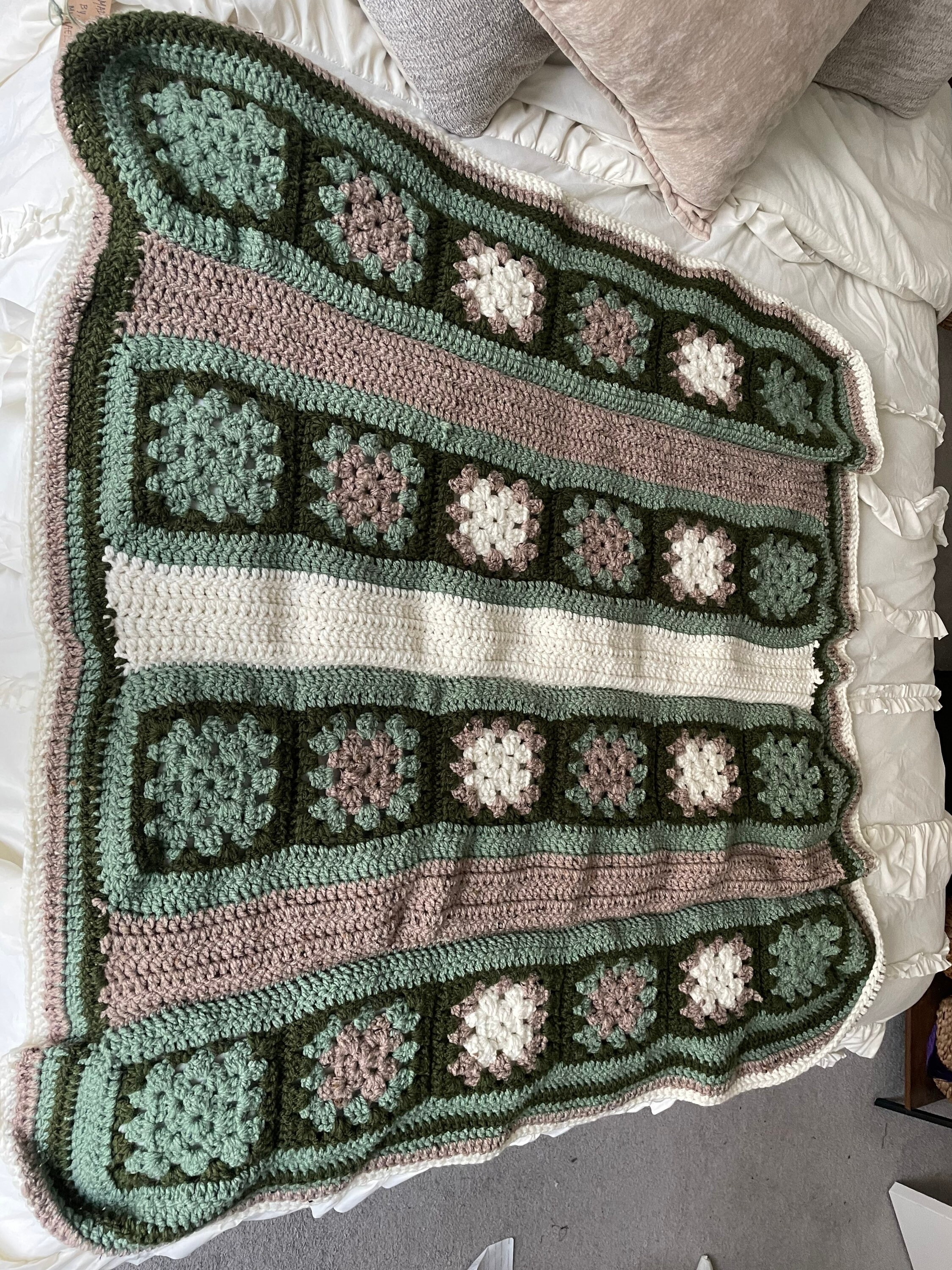Queen Size Hand Crochet Blanket - Etsy