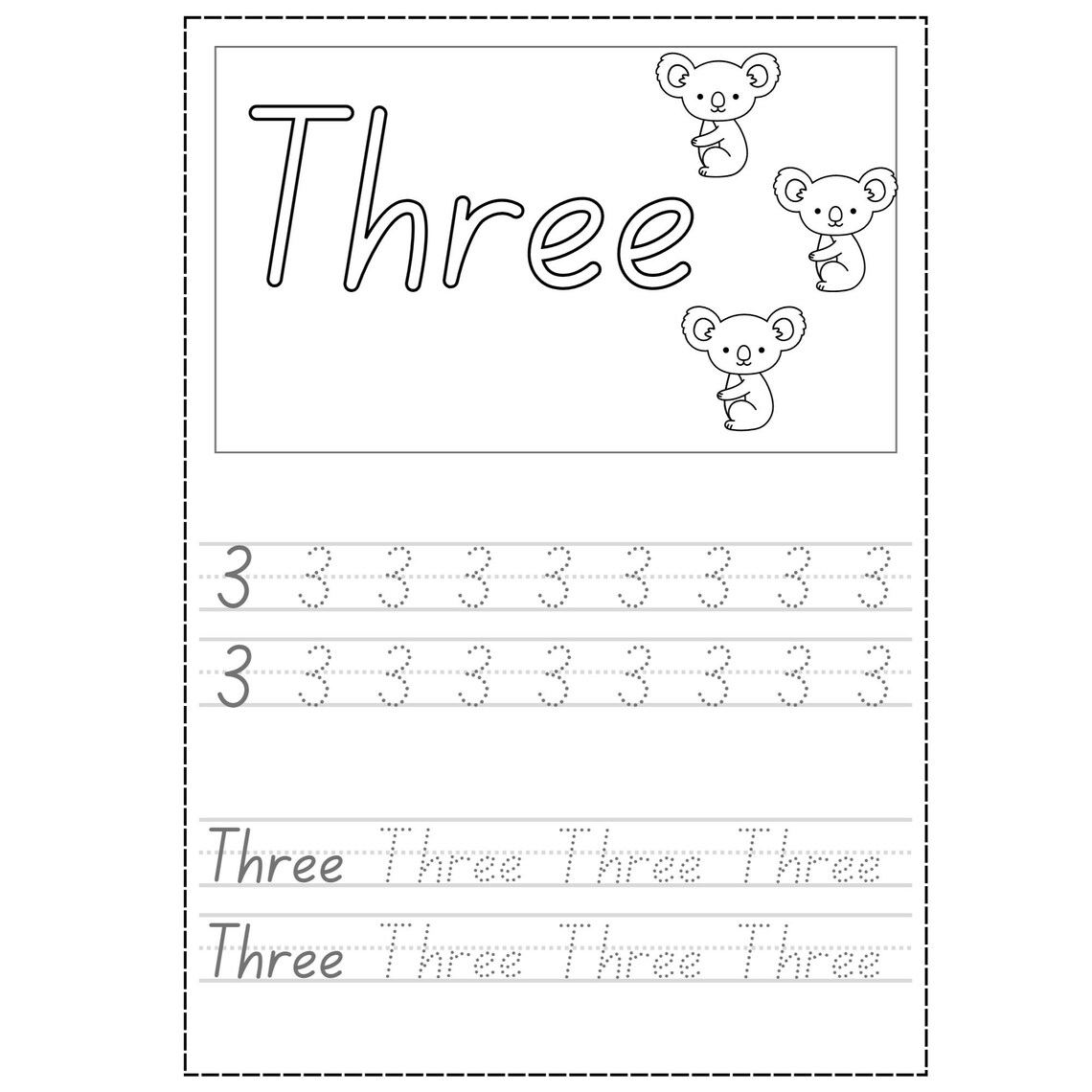 Tracing Numbers 1-10 Practice Writing Numbers 1-10 Printable Tracing ...