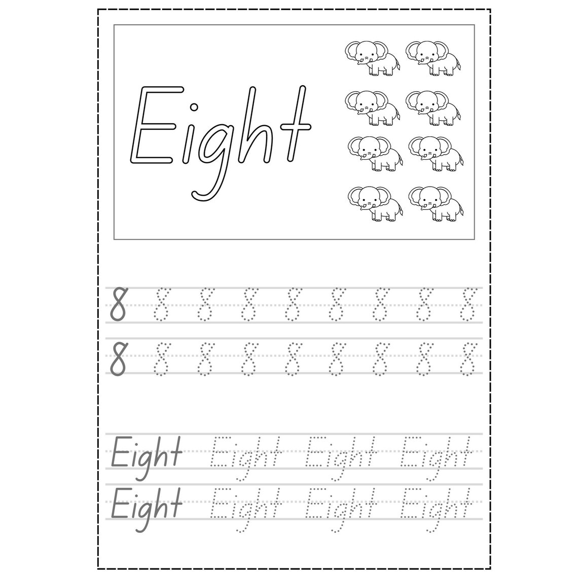 Tracing Numbers 1-10 Practice Writing Numbers 1-10 Printable Tracing ...