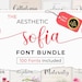 Sofia Font Bundle| Script Font| Font With Hearts| Font With Tails ...