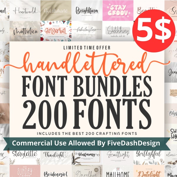 Handwritten Script - Etsy