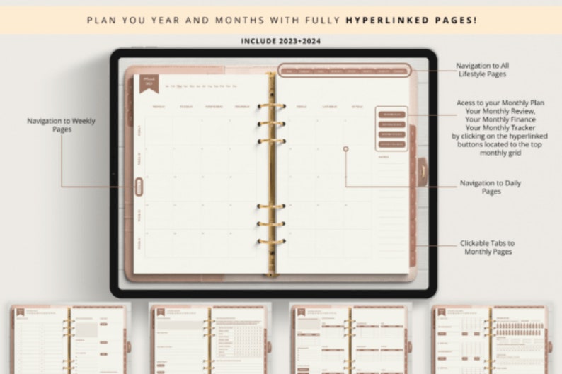 2023 2024 Planner 2024 Digital Plannerproductivity Plannermid Year ...