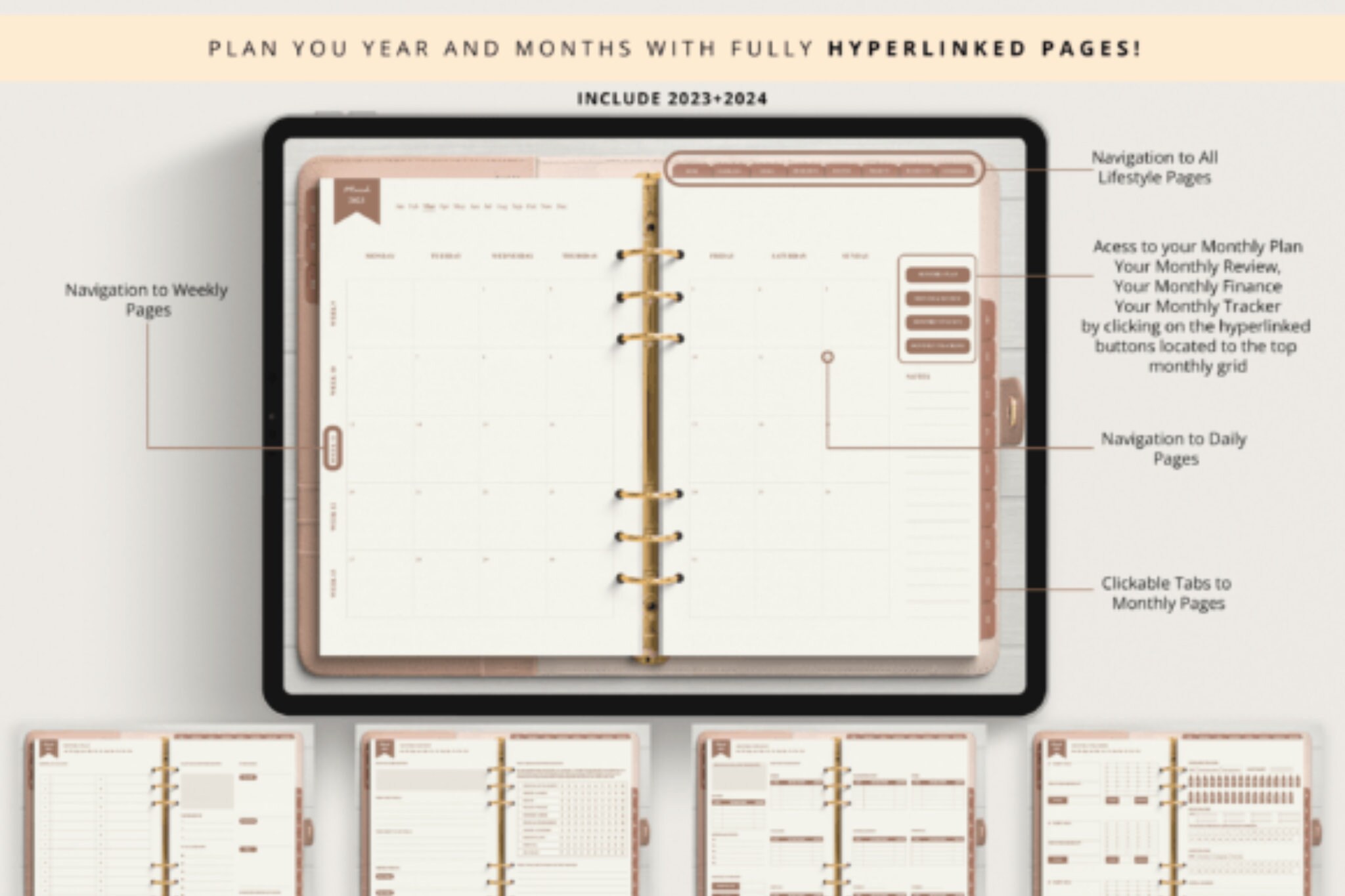 2023-2024 Planner| 2024 Digital Planner |productivity Planner|mid Year ...