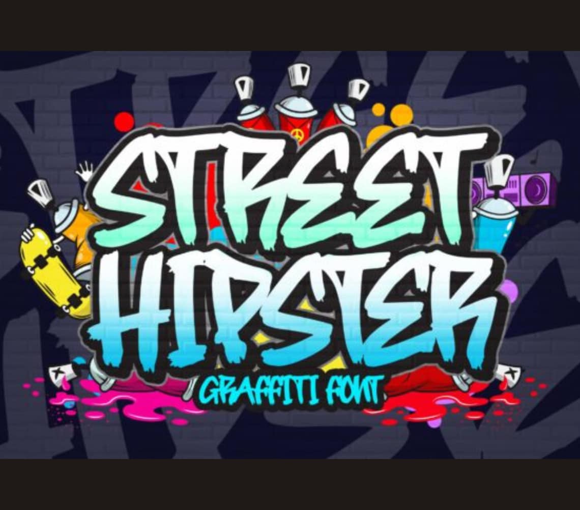 Graffiti Font Bundle| Urban Font|street Style Font | Tagging Font |hip ...