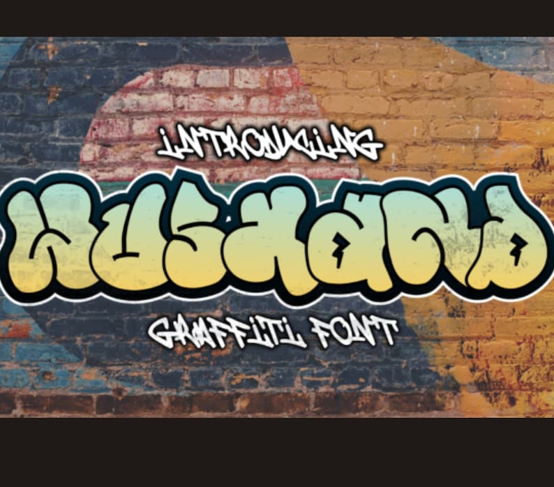 Graffiti Font Bundle + Free Bonus|graffiti Font Bundle|urban Font ...