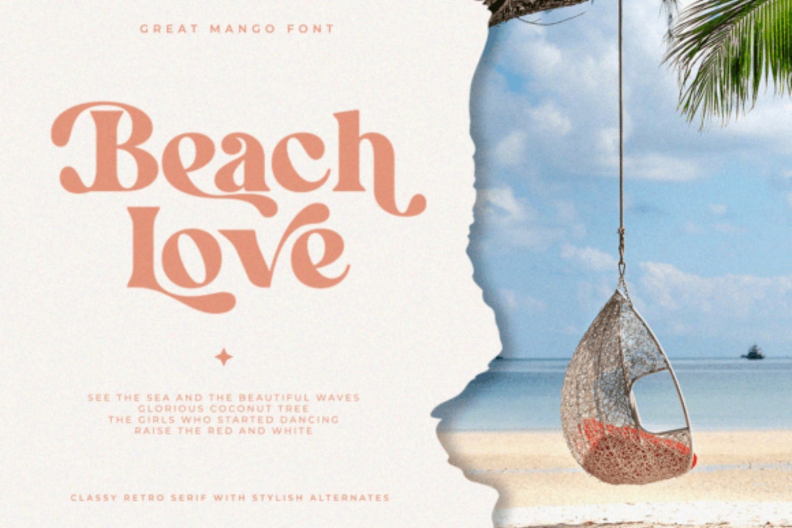 Great Mango Font Retro Serif Font Groovy Font 60s 70s Font - Etsy