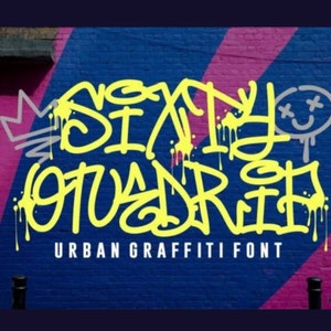 Graffiti Font Bundle| Urban Font|street Style Font | Tagging Font |hip ...