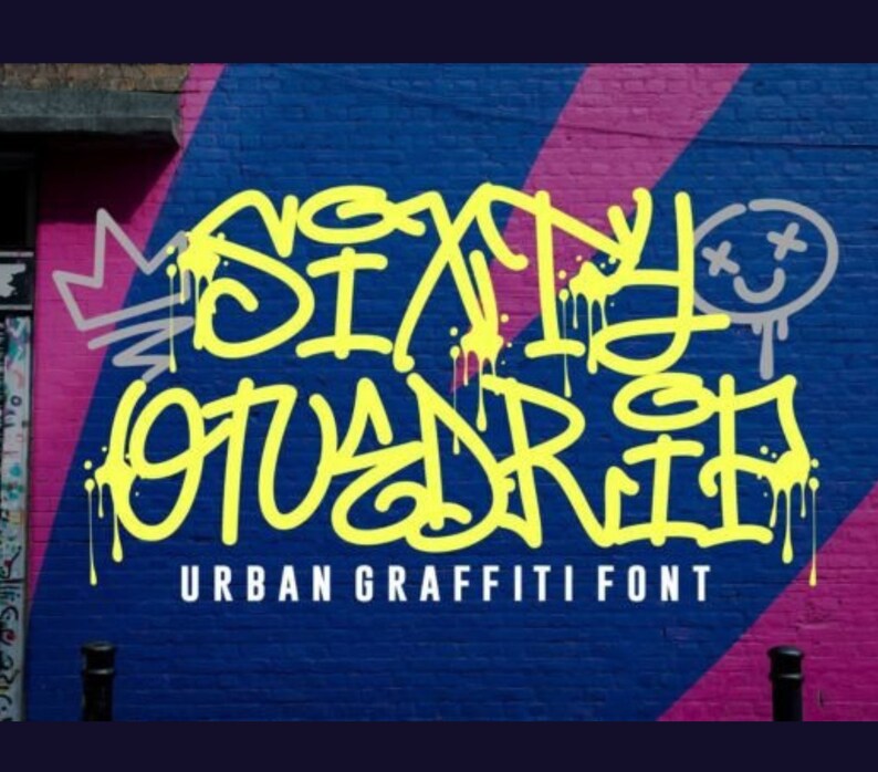 Graffiti Font Bundle| Urban Font|street Style Font | Tagging Font |hip ...
