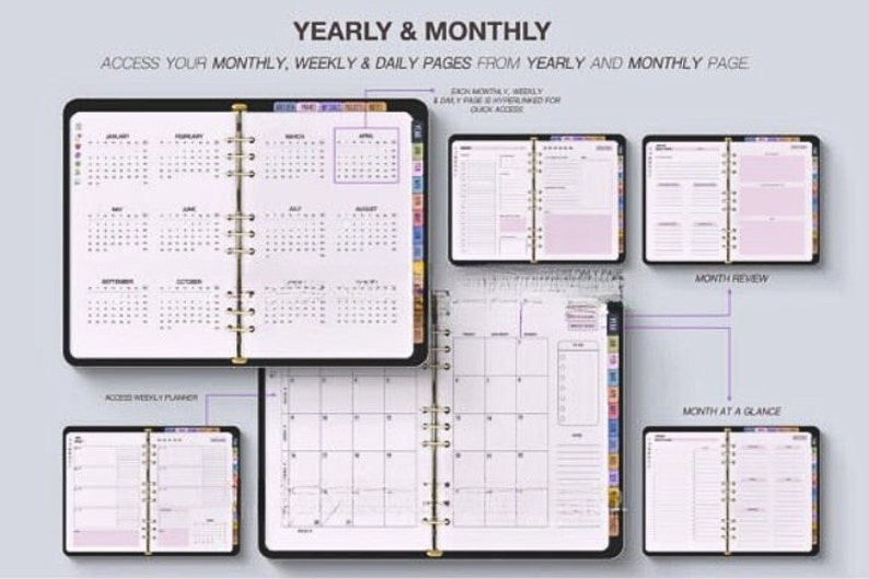 All in One 2023-2024 Digital Planner Undated Planner2024 Digitalplanner ...