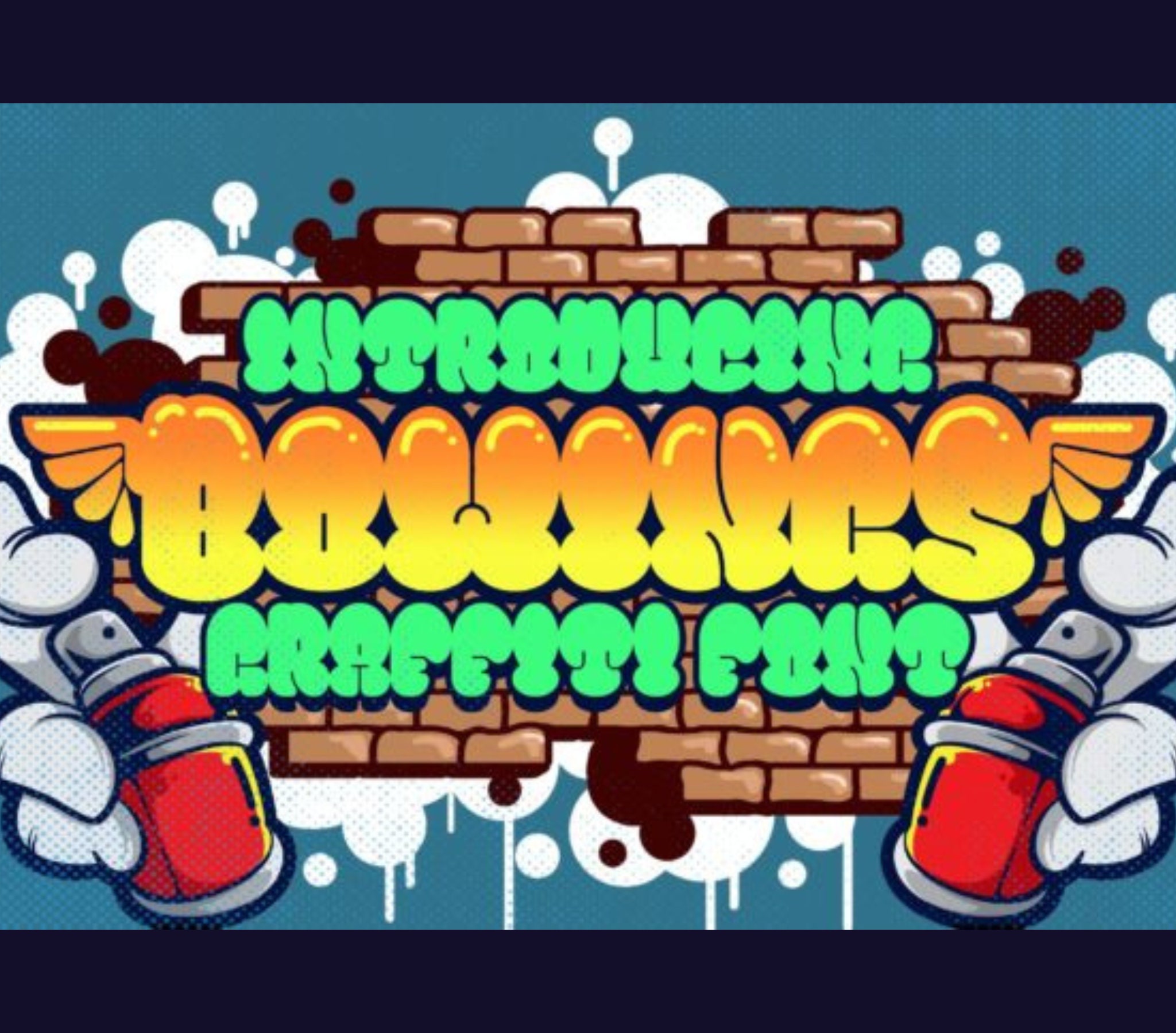 Graffiti Font Bundle| Urban Font|street Style Font | Tagging Font |hip ...