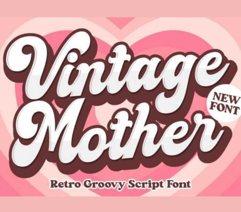 Retro Groovy Font Bundle and Graphics Bundle | OTF, TTF, Svg, Dxf | 90s ...