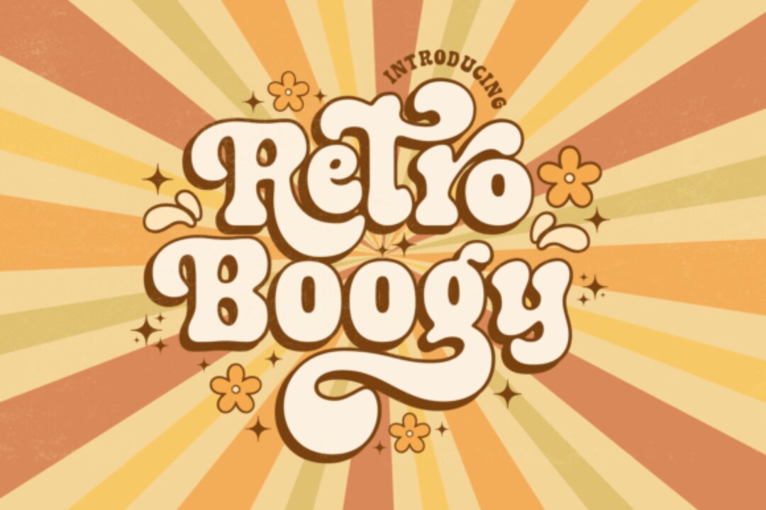 Retro Boogy Font|retro Font | 90s, 80s, 70s, 60s Font |cricut Font ...