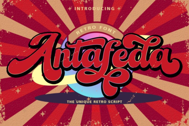 Retro Font Bundle|90s, 80s, 70s, 60s Font Font Bundle |cricut Font ...
