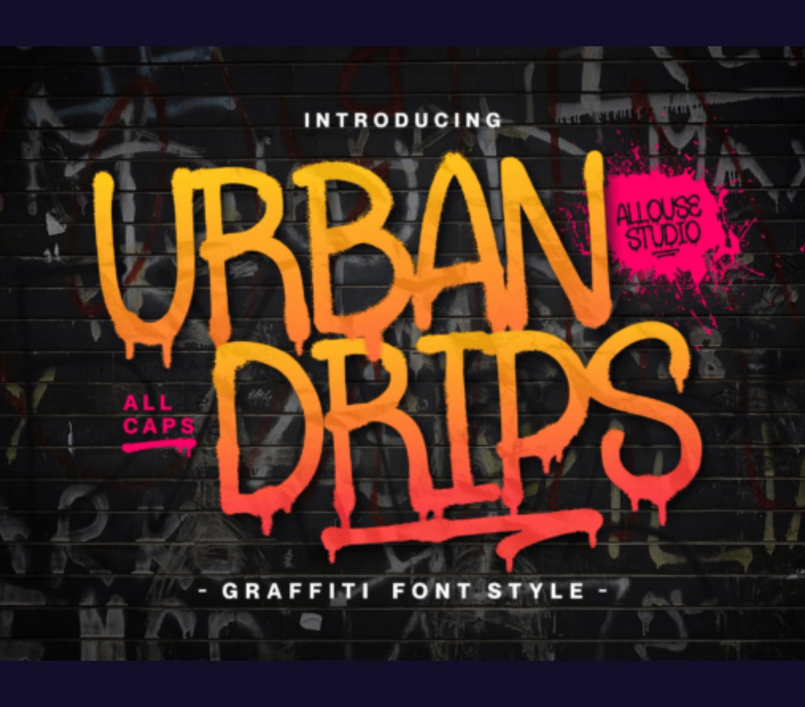 Graffiti Font Bundle| Urban Font|street Style Font | Tagging Font |hip ...