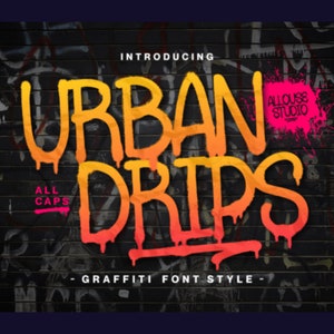 Graffiti Font Bundle| Urban Font|street Style Font | Tagging Font |hip ...