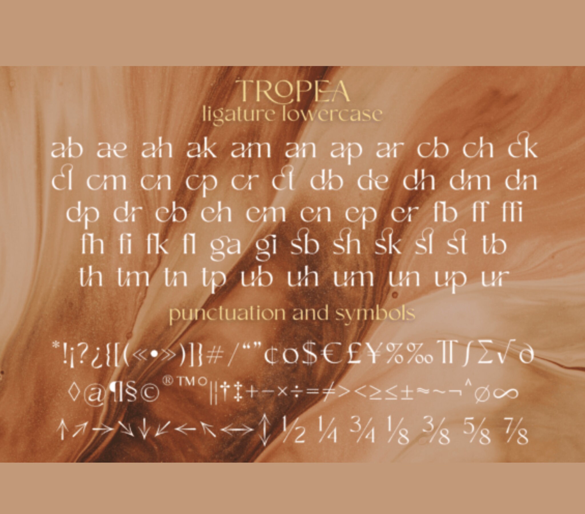 Tropea Font| Ligature Serif Font| Calligraphy Font |weeding Font ...