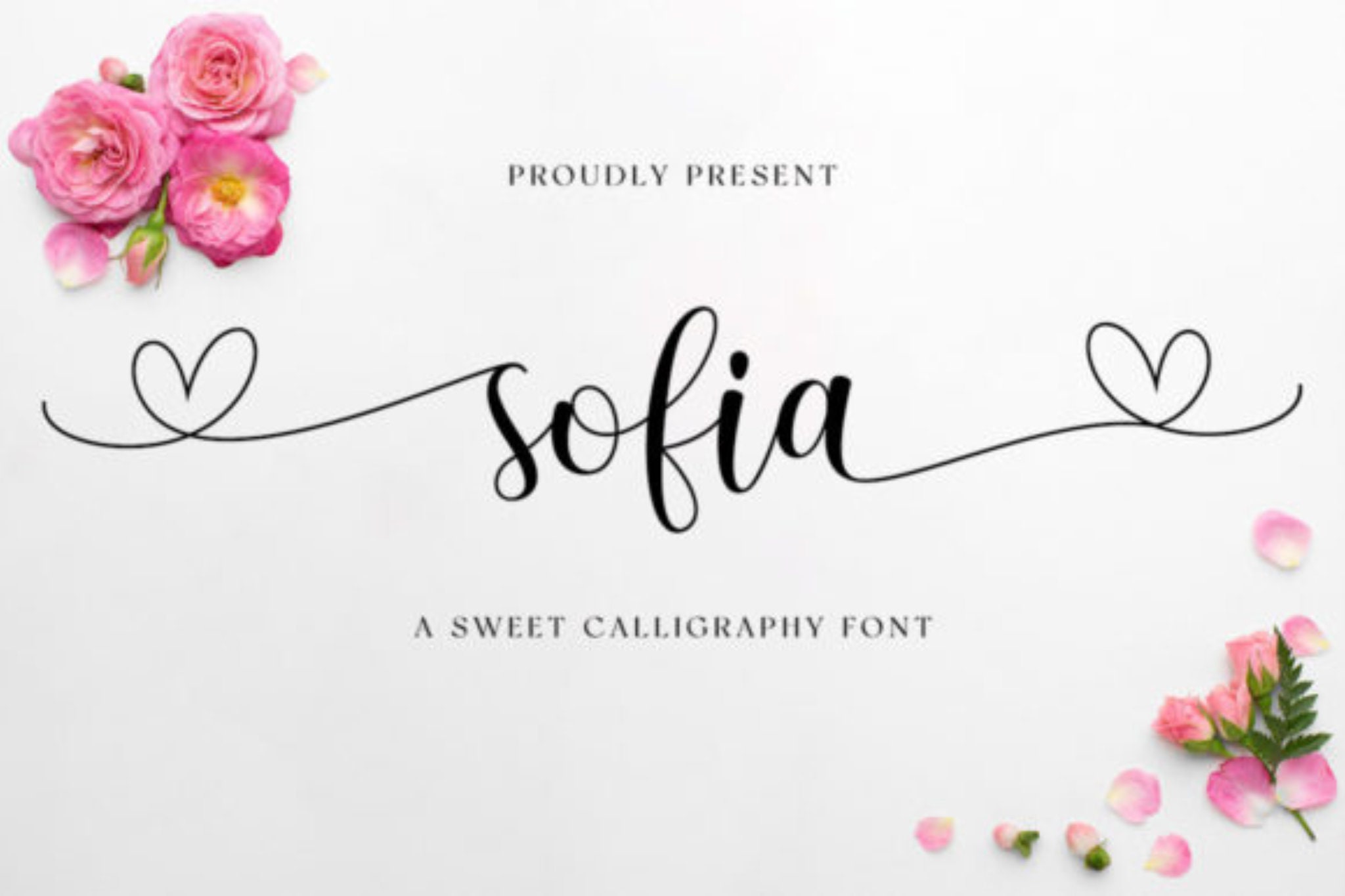 Sofia Font| Script Font|calligraphy Font|elegant Font |font With Tail| Heart Font| Wedding Font ...