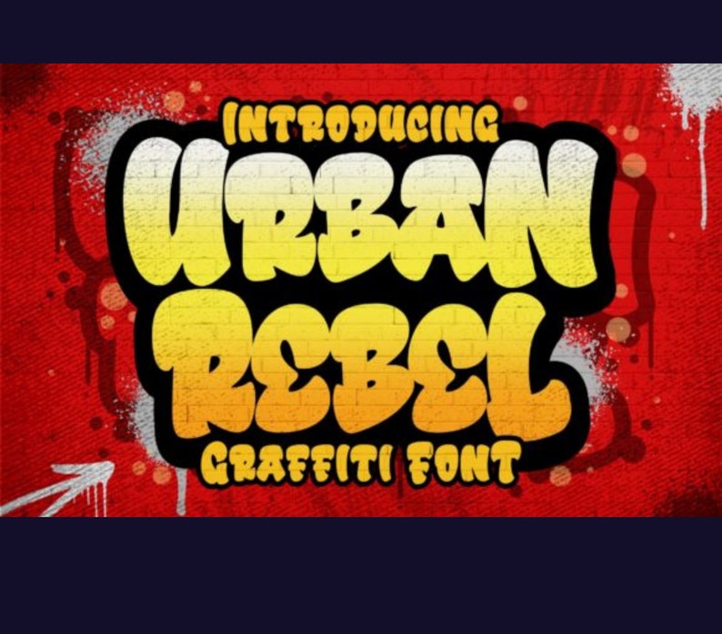 Graffiti Font Bundle + Free Bonus|graffiti Font Bundle|urban Font ...