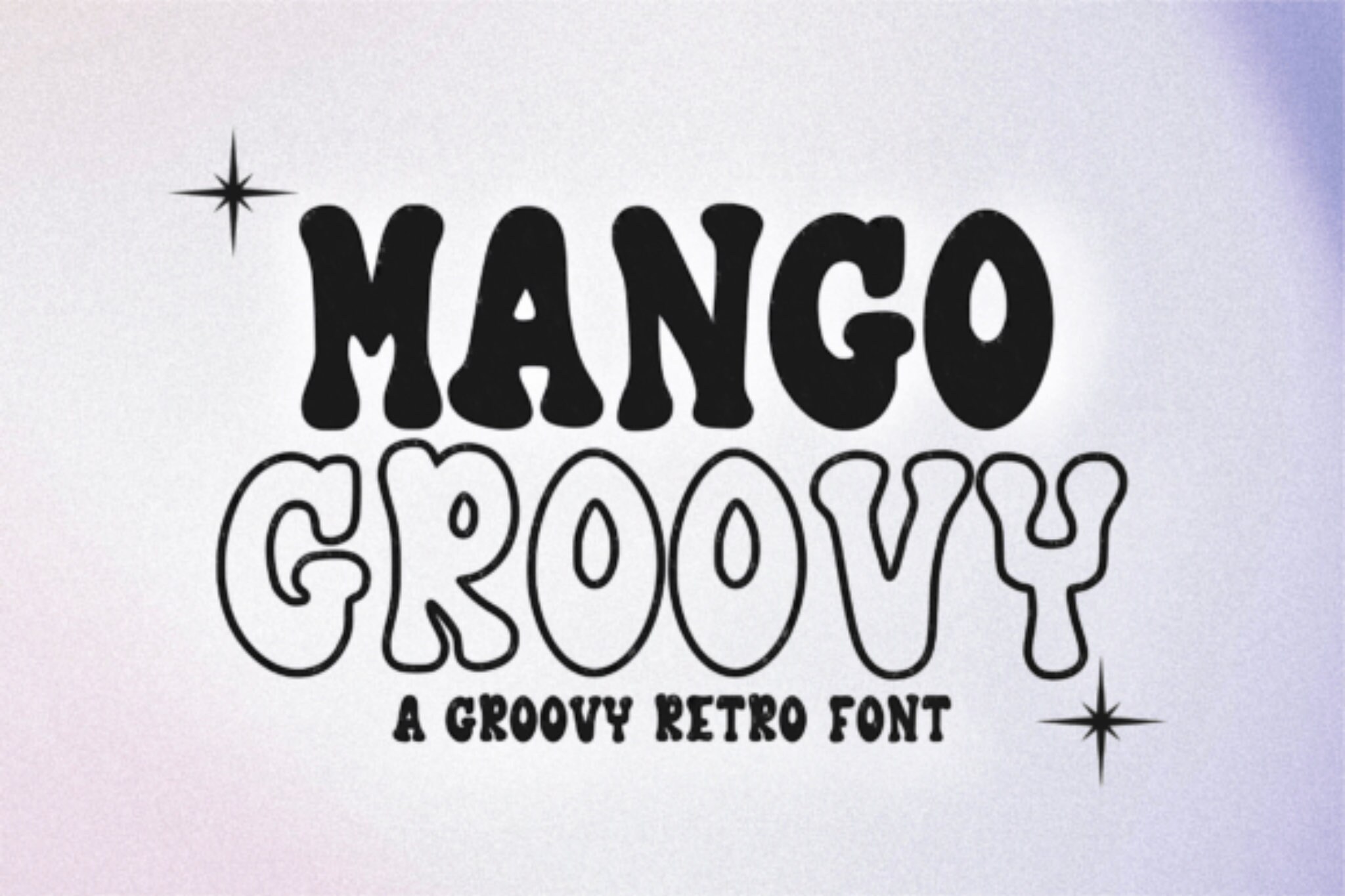 Mango Groovy Font| Retro Serif Font| Groovy Font | 60s 70s Font ...