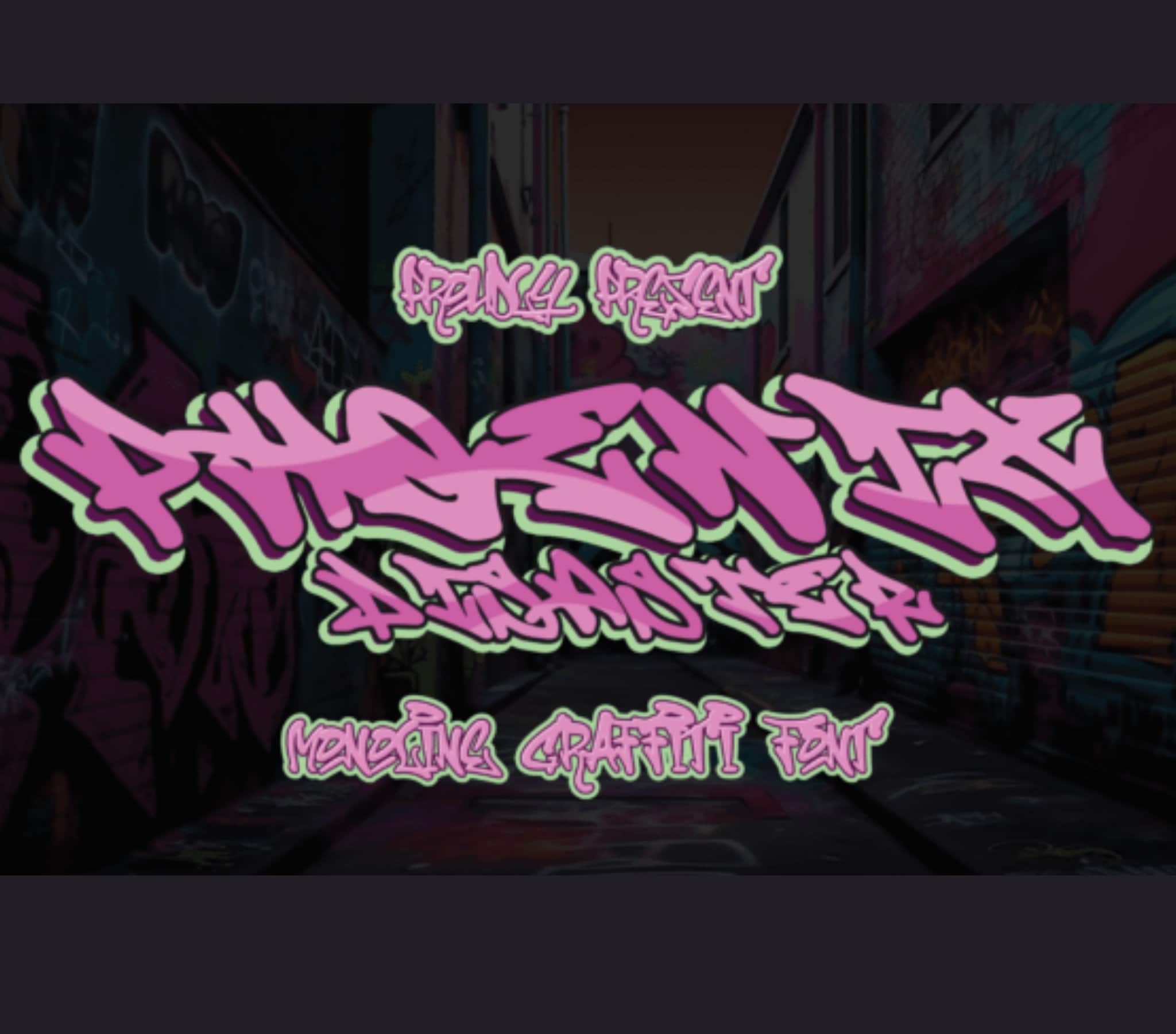 Graffiti Font Bundle Urban Font Street Style Font tagging Font hip Hop ...