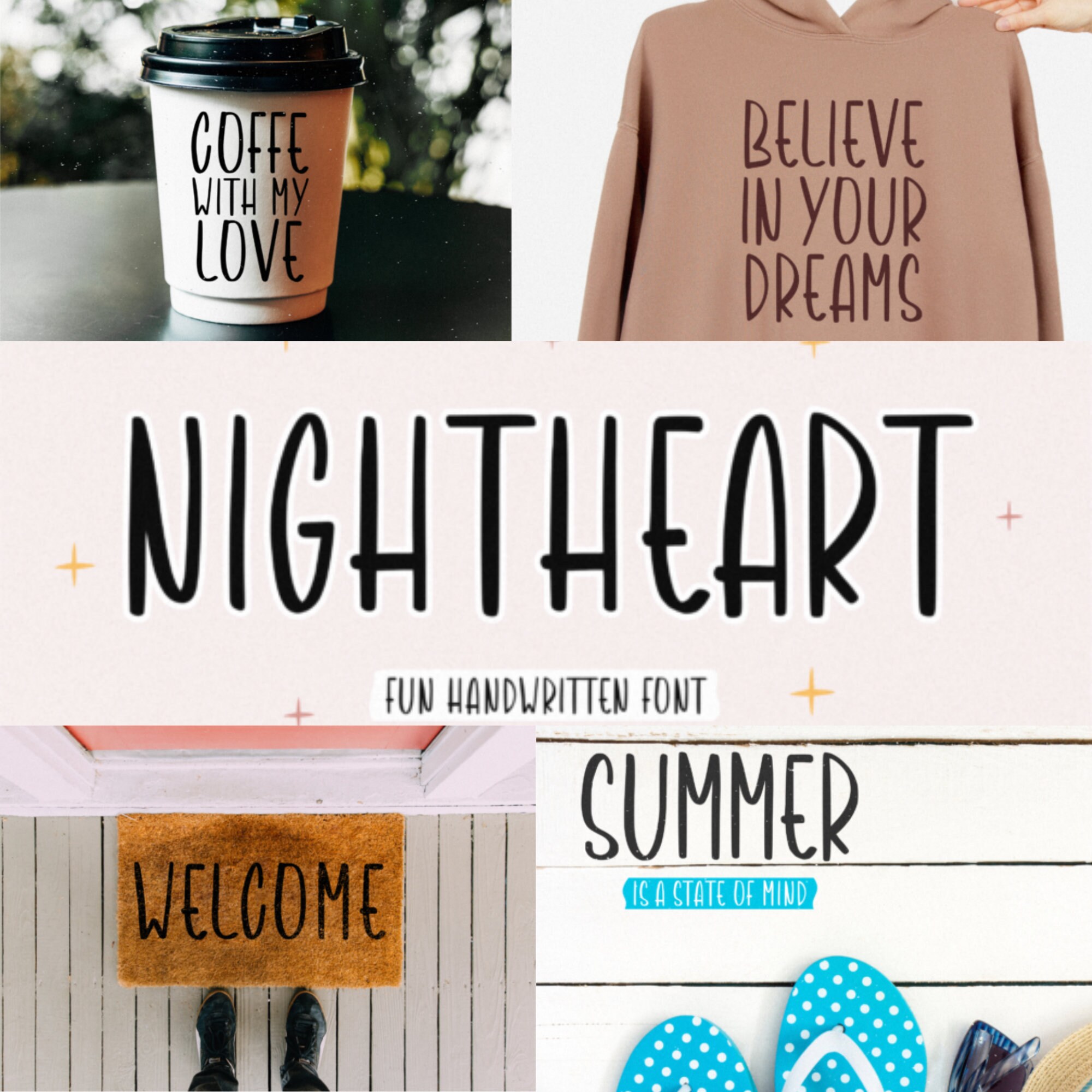 Handlettered Font Bundle - Font Bundle, Handwritten Font, Calligraphy ...