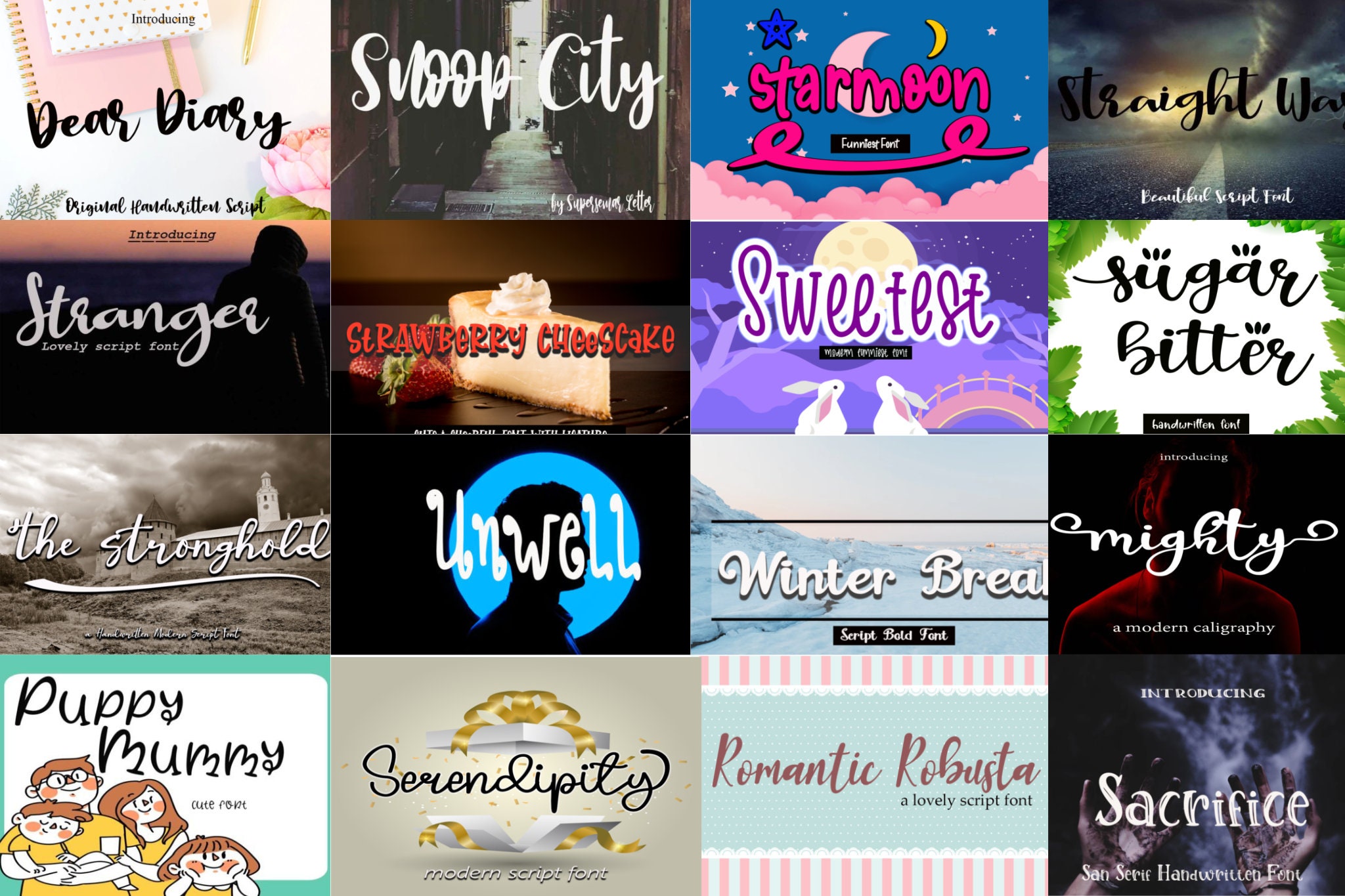 Handwritten Fonts Font Bundles Craft Fonts Fonts Cricut Fonts Procreate ...