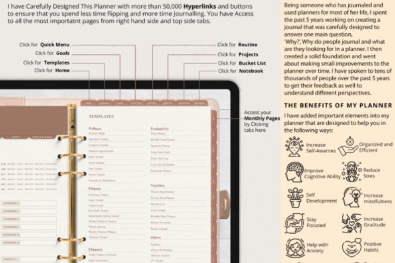 2023 2024 Planner 2024 Digital Plannerproductivity Plannermid Year ...