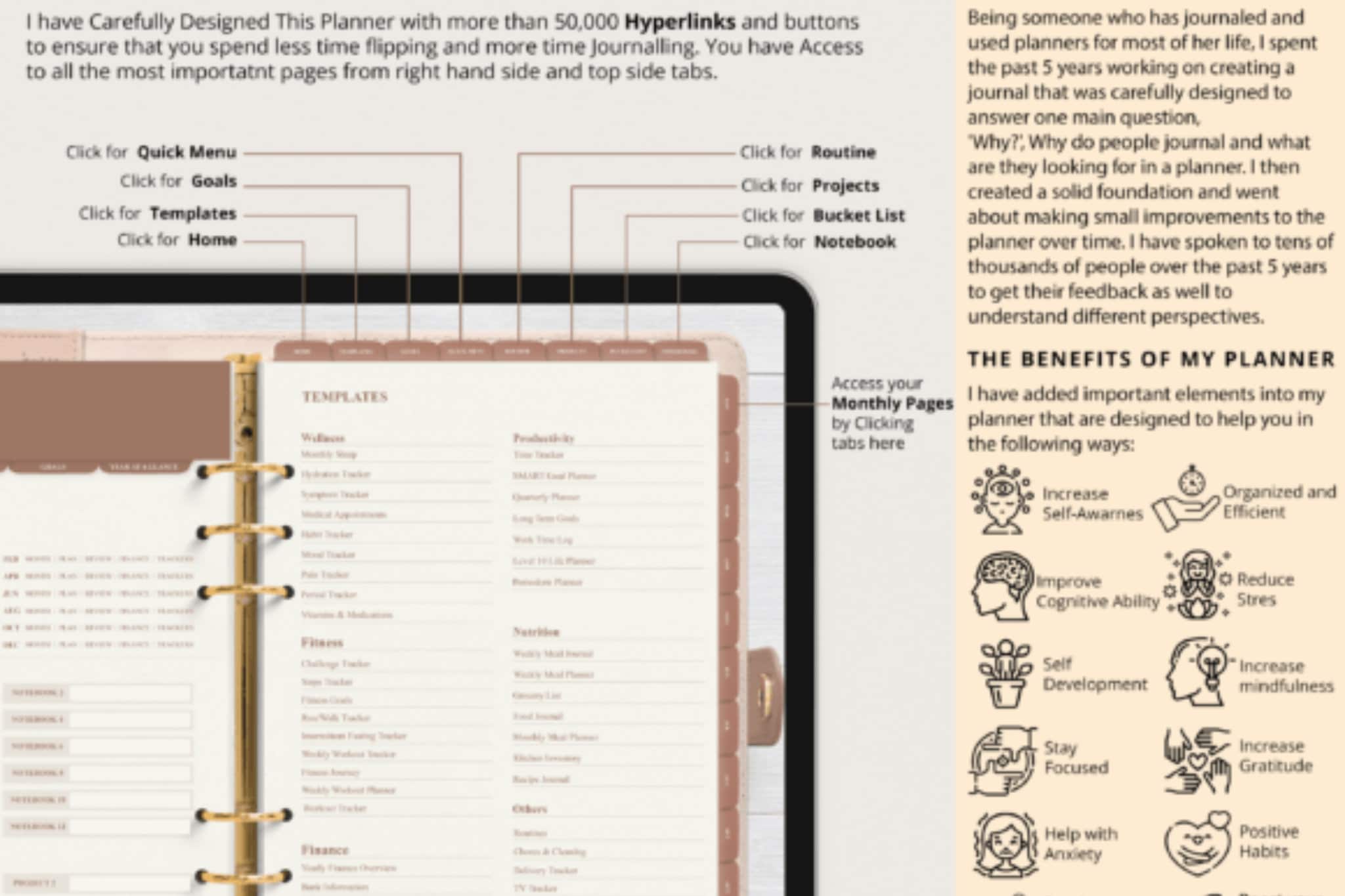 2023 2024 Planner| 2024 Digital Planner|productivity Planner|mid Year ...