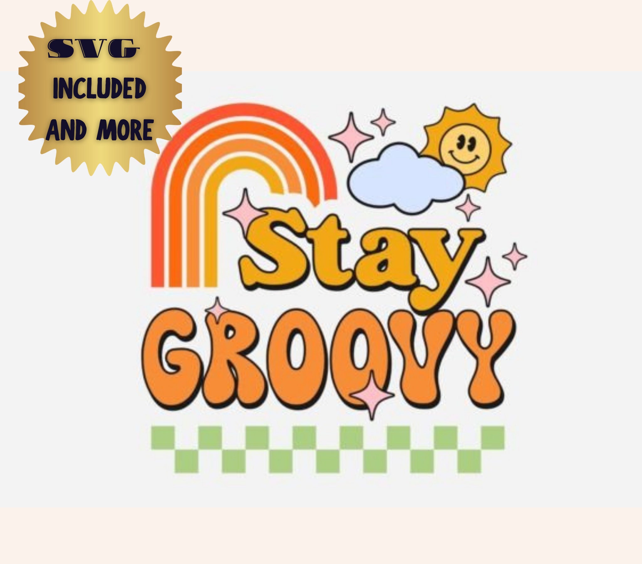 Retro Groovy Font Bundle and Graphics Bundle | OTF, TTF, Svg, Dxf | 90s ...