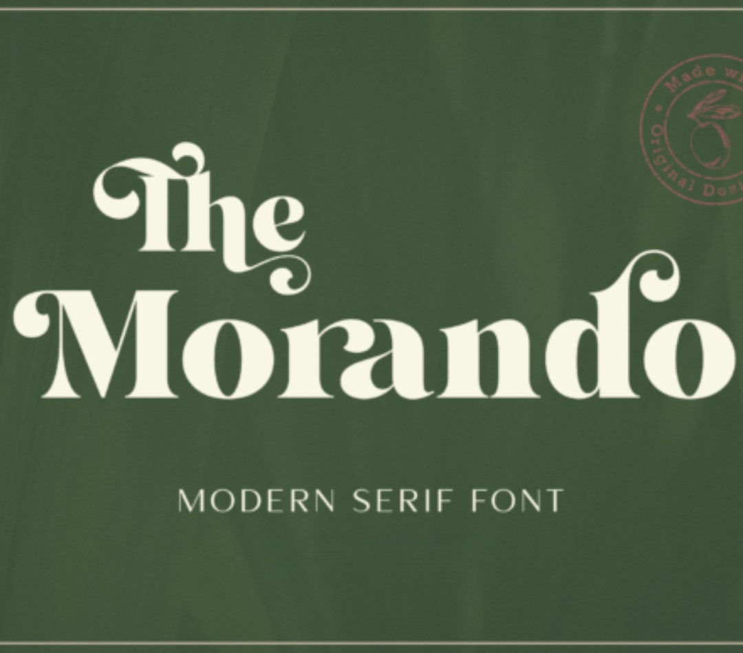Morando Font| Retro Serif Font| Groovy Font |weeding Font |elegant Font ...