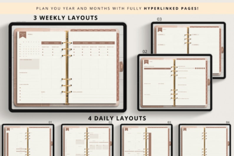 2023-2024 Planner 2024 Digital Planner productivity Plannermid Year ...