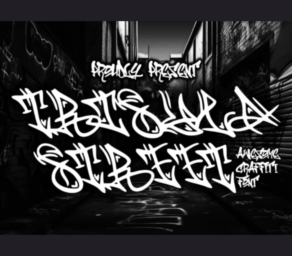 Graffiti Font Bundle Urban Font Street Style Font tagging Font hip Hop ...