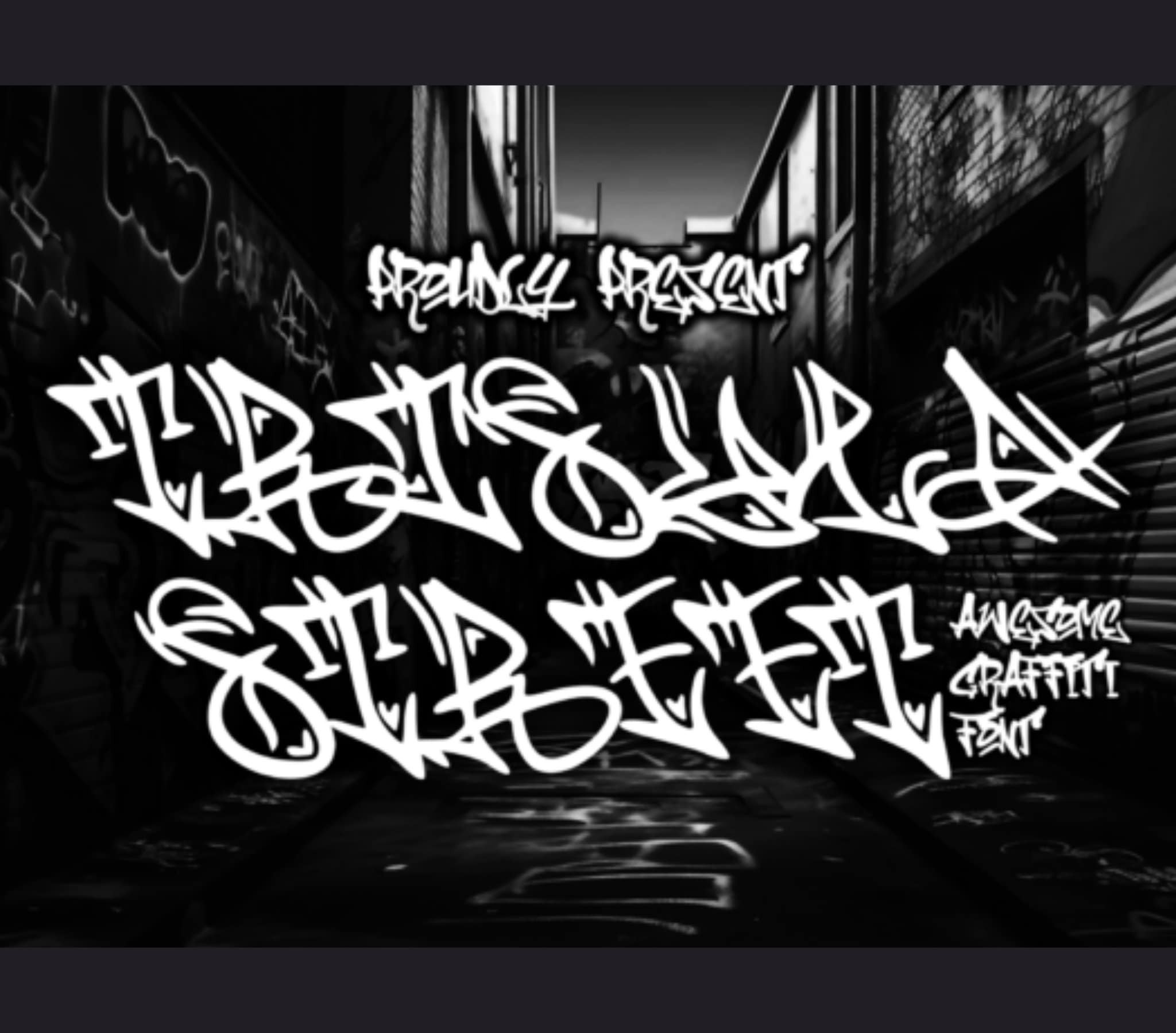 Graffiti Font Bundle Urban Font Street Style Font tagging Font hip Hop ...