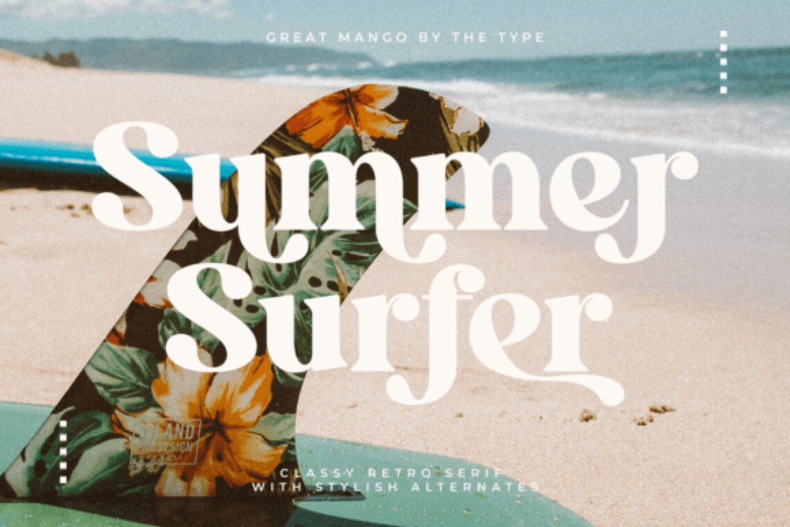 Great Mango Font Retro Serif Font Groovy Font 60s 70s Font elegant ...