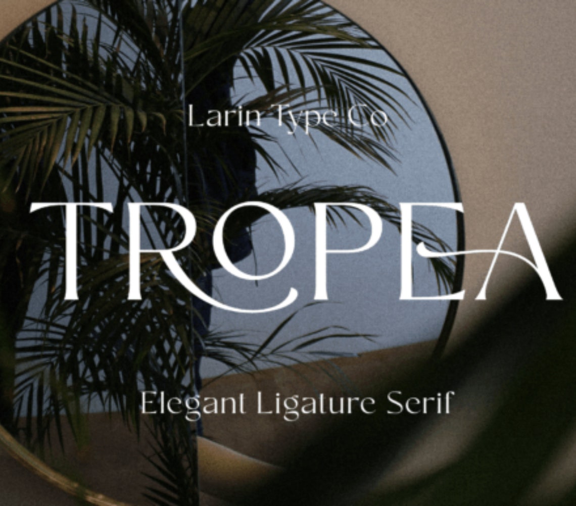 Tropea Font| Ligature Serif Font| Calligraphy Font |weeding Font ...