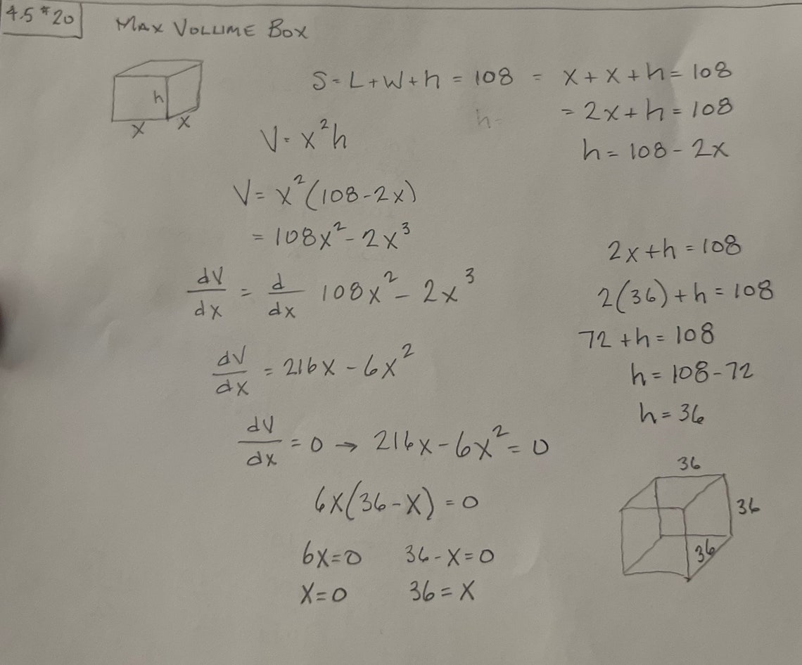 Calculus 1 Math Problems and Solutions - Etsy