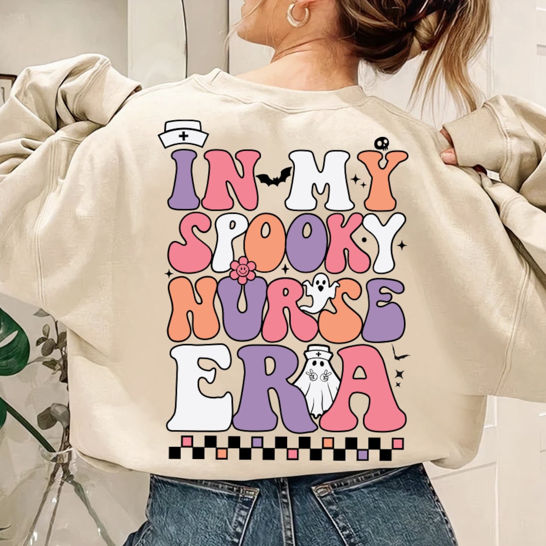 In My Spooky Nurse Era Png Svg, Spooky Nurse Halloween Ghost, Spooky ...