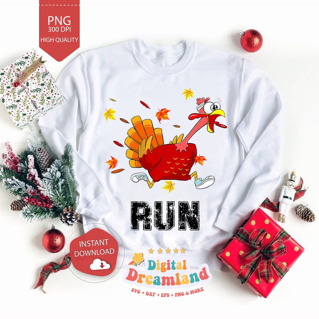 Thanksgiving Running Turkey Trot Png, Turkey Run Png, Turkey Run ...