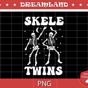 Skeletwins PNG, Halloween Twinning PNG, Skeleton Twins Matching Twin ...