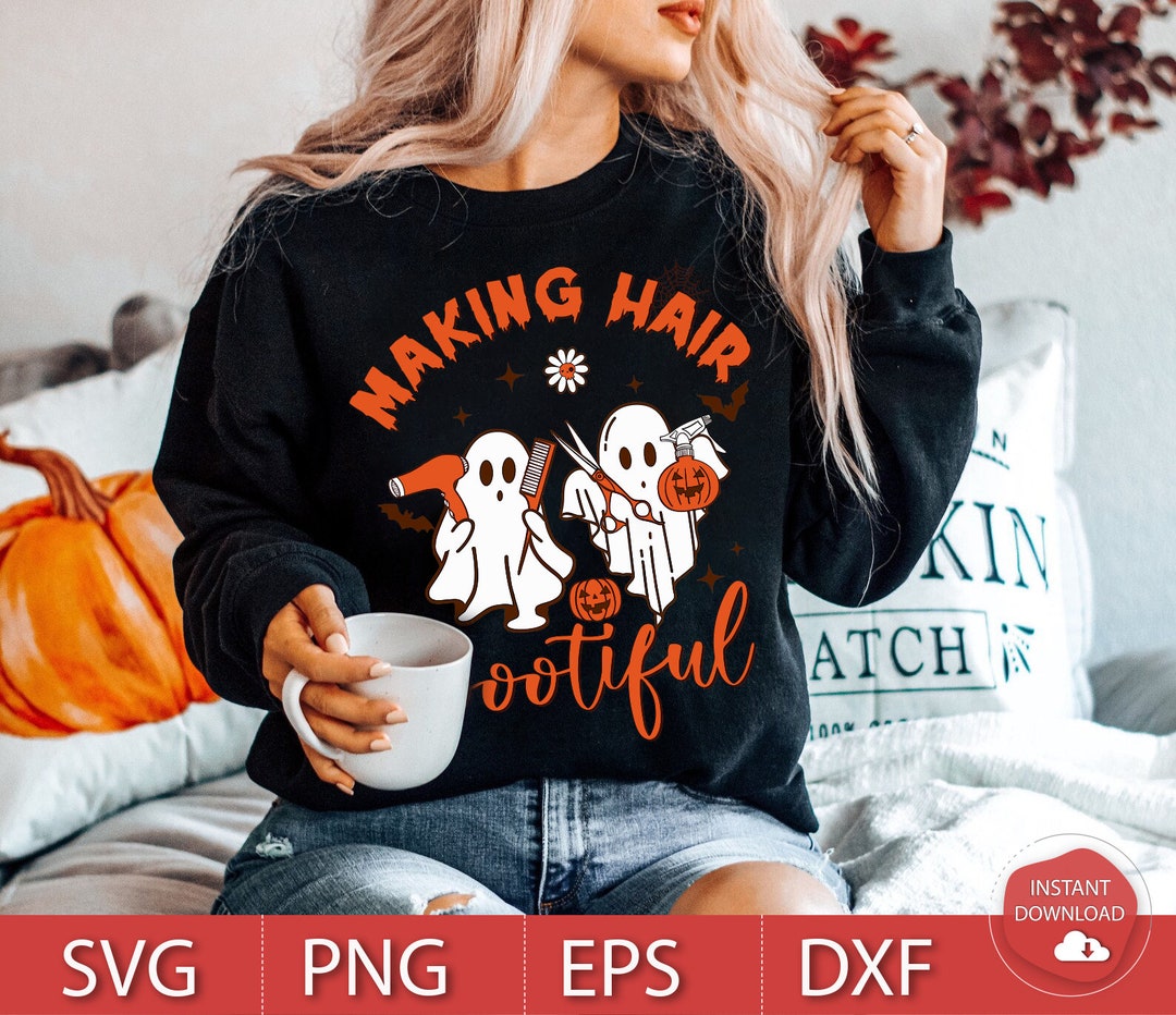 Making Hair Bootiful Svg, Boojee Ghost Png, Spooky Pumpkin Svg ...