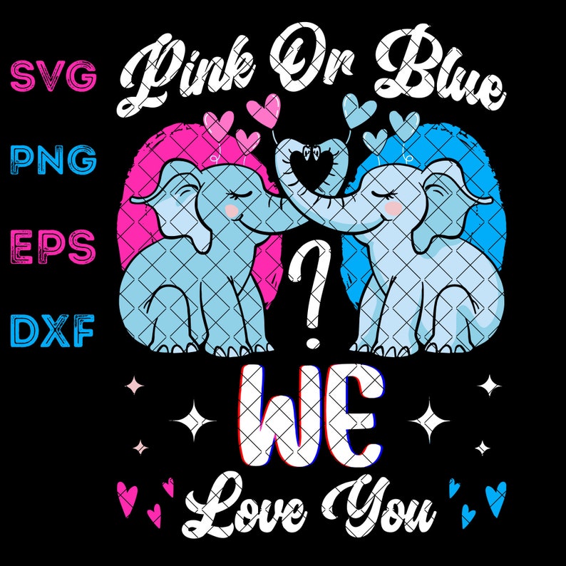 Rosa o Azul Svg Género Revelar Svg Bebé Niño Svg Bebé Niña Svg Guardián ...