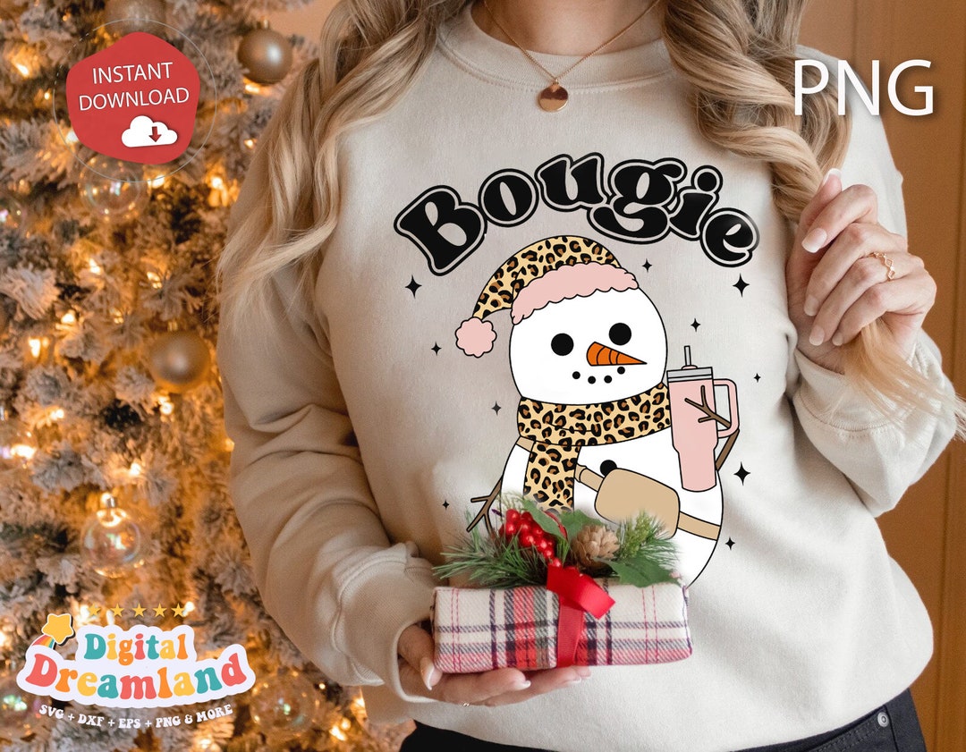 Boojee Snowman Png Bougie Snowman Stanley Tumbler Belt Bag Inspired PNG ...