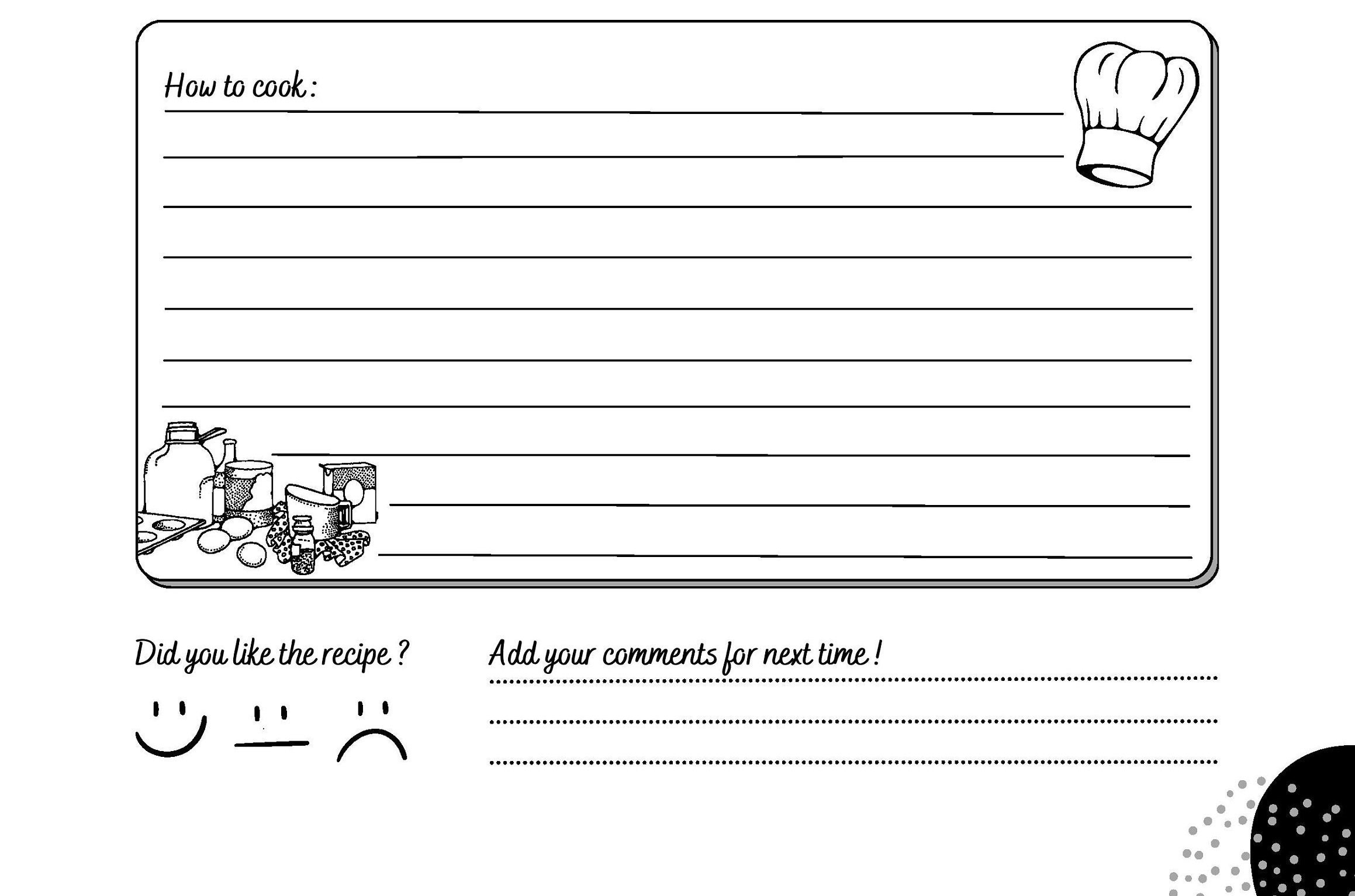 Recipe Card Template|editable Recipe Cards|recipe Card Printable ...