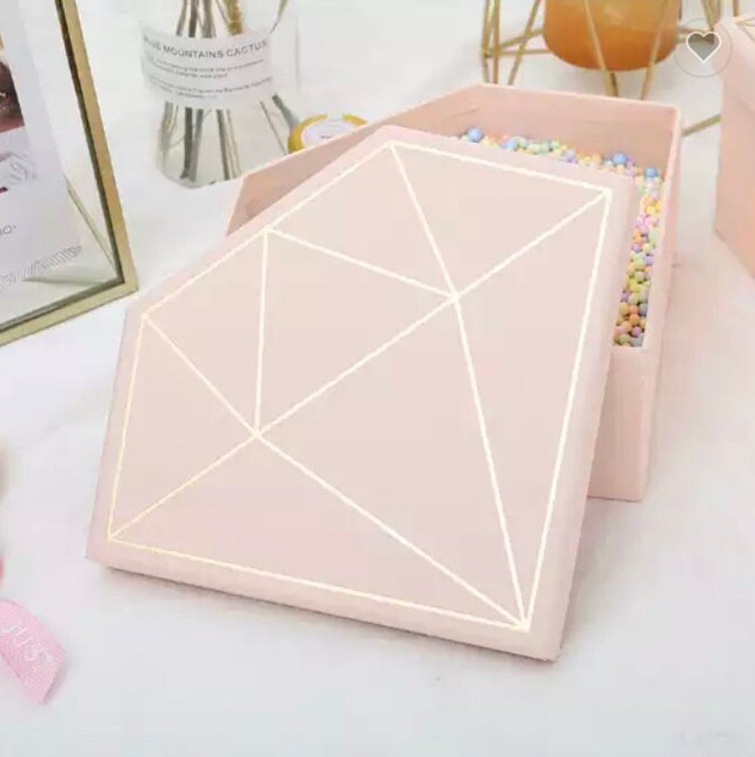 Custom Box, Personalised Diamond Proposal Box Gift for Mother's Day ...
