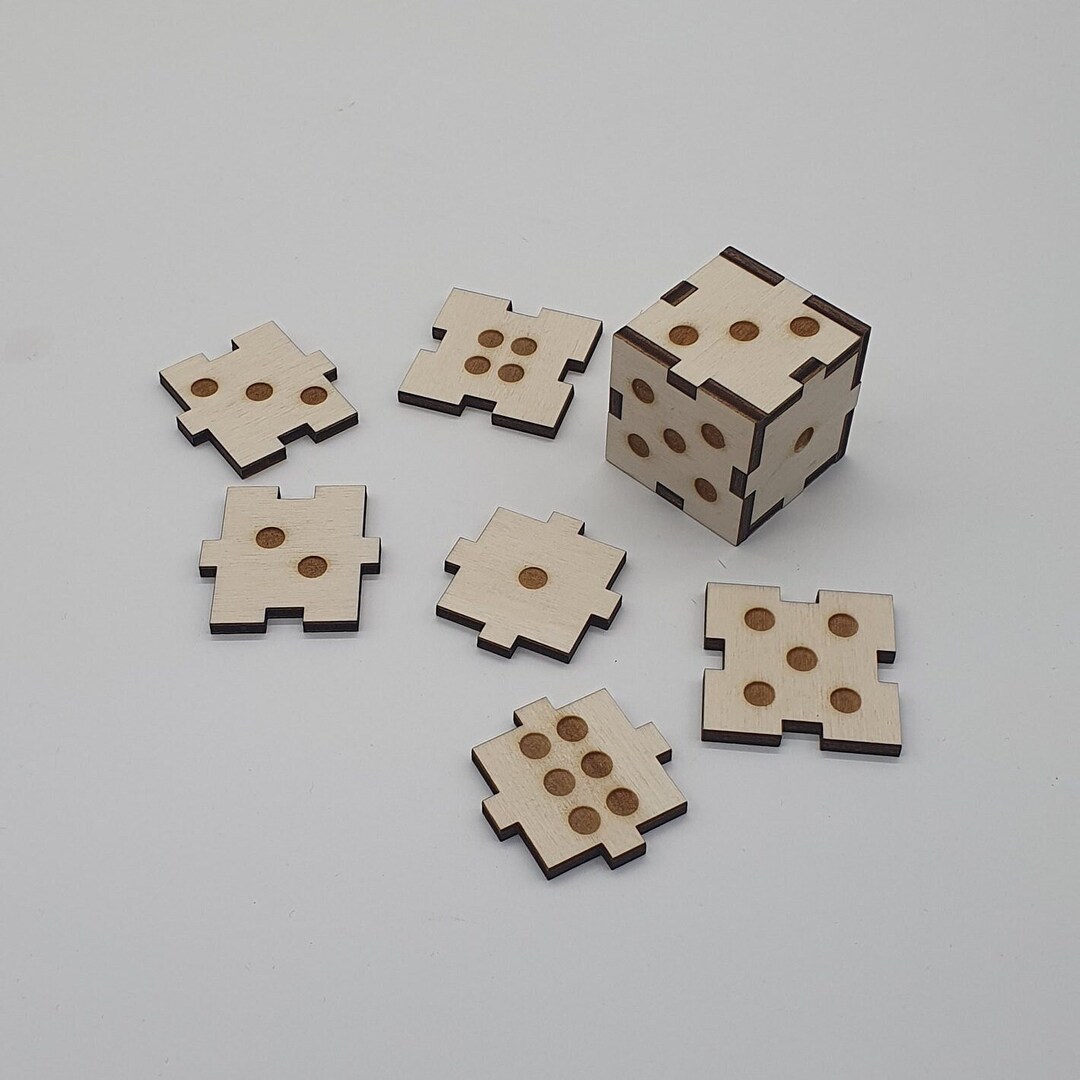Digital Download for a Wooden Cube | Idea for Laser Cutting | Instant ...