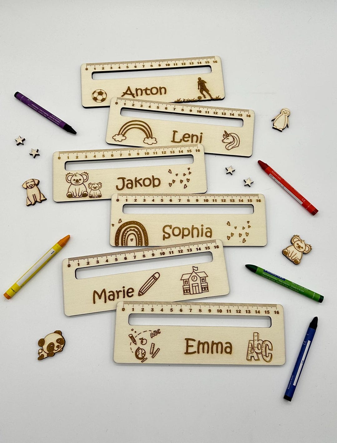 Laser Cut Reading Aid & Rulers – 6 Designs | First Day of School ...