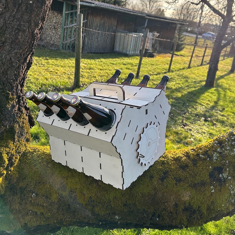 V8 Beer Engine – Mechanical Beer Carrier for 8 Bottles With Crank ...
