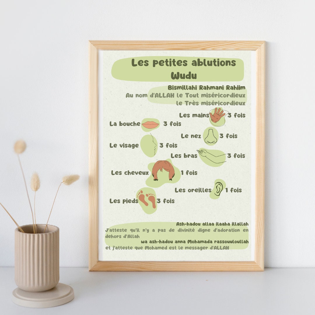 ABLUTIONS Poster Download & Print French Phonetics A4 Format ...