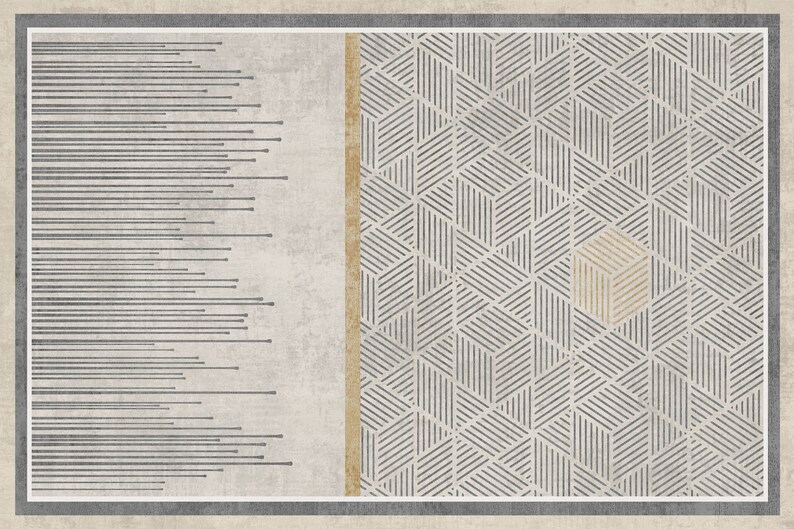 Modern Beige Rug for Living Room Contemporary Area Rug - Etsy